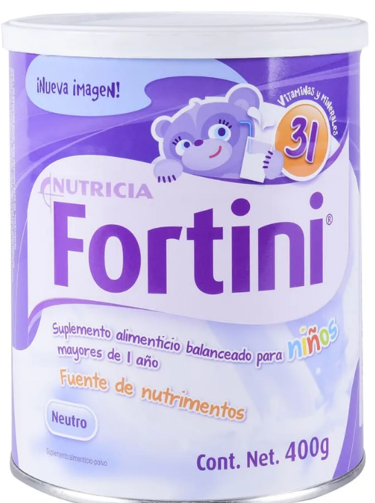 Fortini Neutro Suplemento Alimenticio Polvo 400 G NUTRICIA | Medical ...